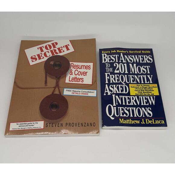 Other | Lot 2 Career Help Books Resume Writing Interview Success | Poshmark